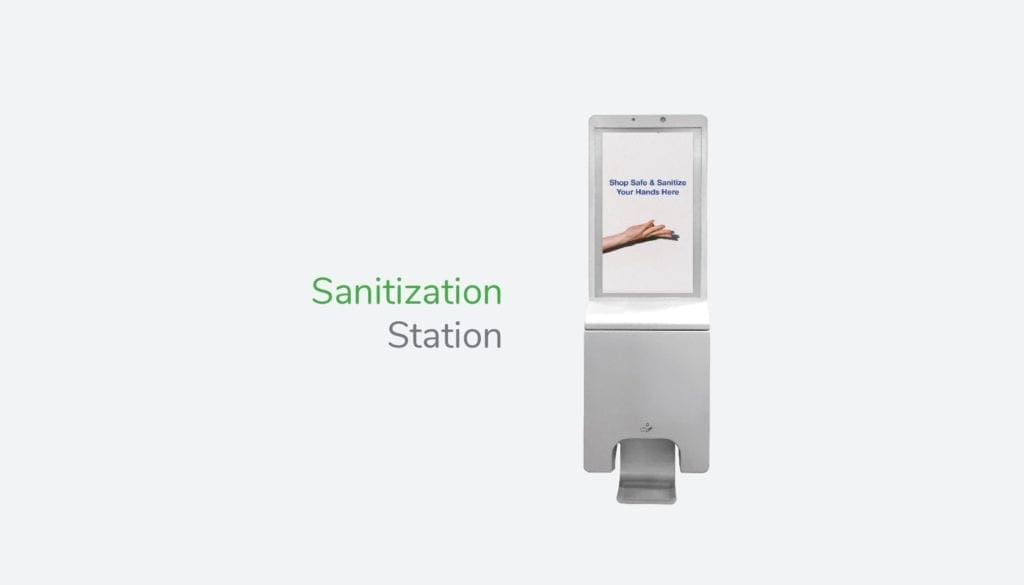 Digital Hand Sanitizer Kiosk with Digital Signage for Rental & Sale ...